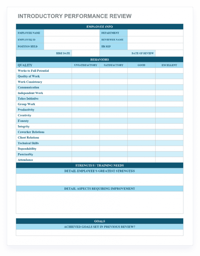 Free Performance Review Template Nz PRINTABLE TEMPLATES